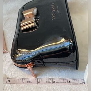 Ted Baker London | Bags | Ted Baker Makeup Bag In Black Rose Gold Color ...